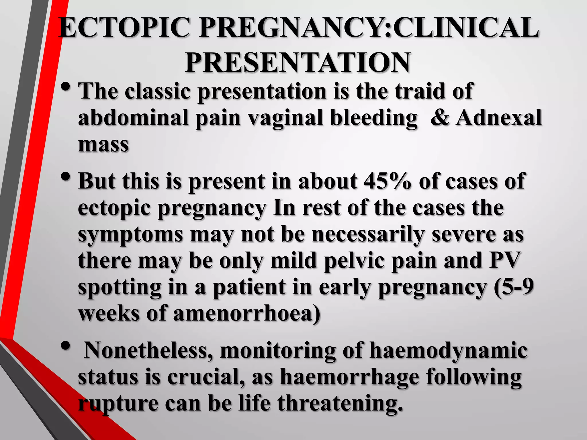 Ectopic pregnancy Radiology | PPTX