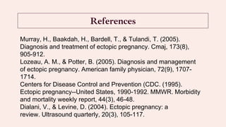 Ectopic Pregnancy : Definition, Triad, Diagnosis, and Treatment | PPTX