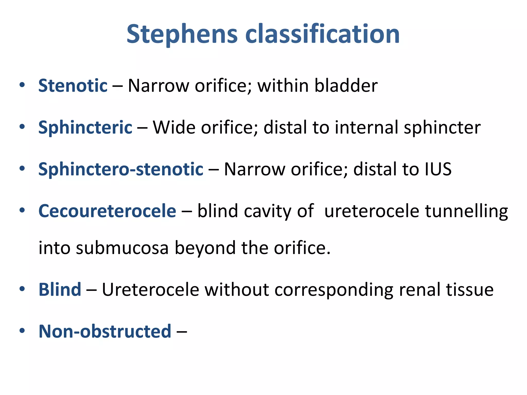 Ectopic ureter and ureterocele - Embryology and Presentation | PPTX