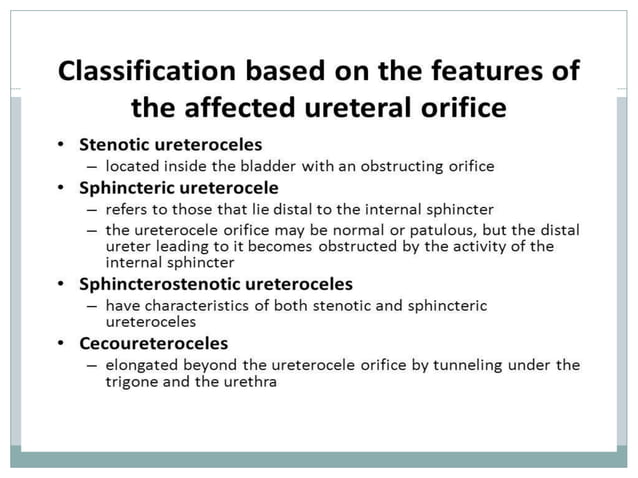 Ectopic ureter & ureterocoele | PPTX