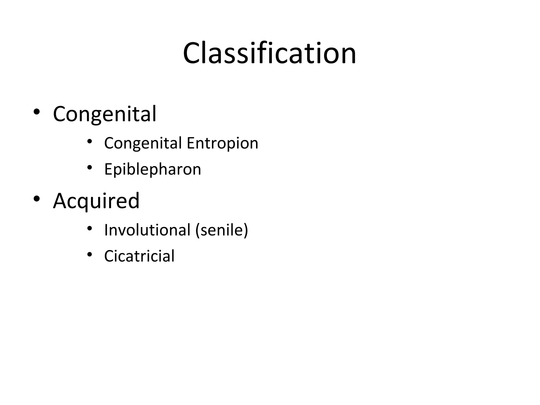 Entropion and its surgical correction | PPT