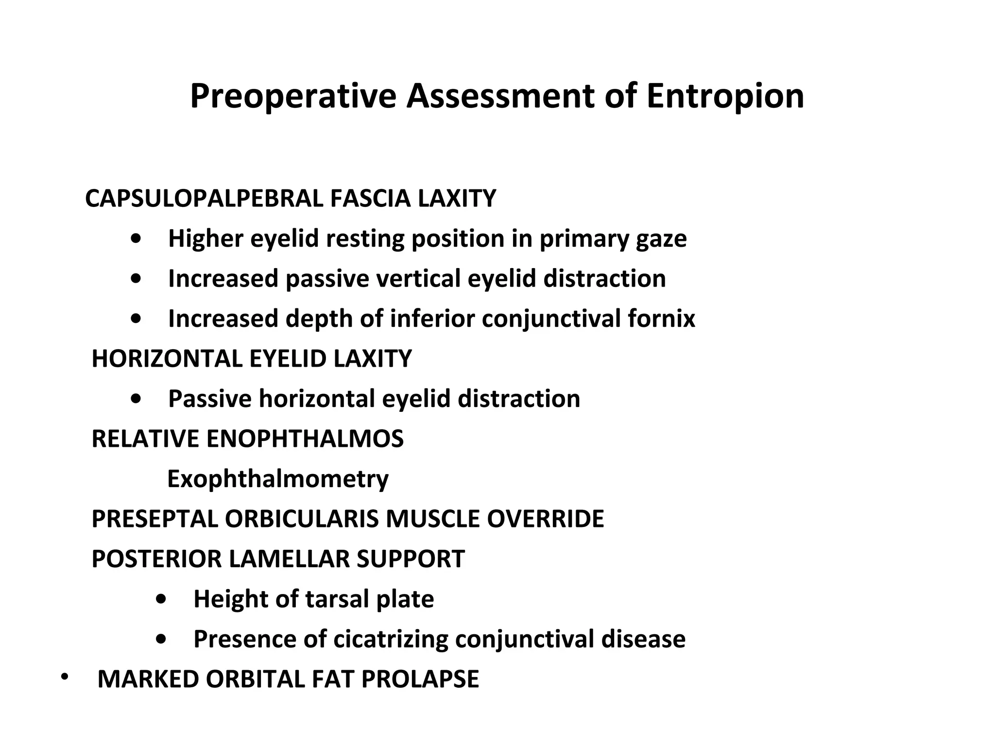 Entropion and its surgical correction | PPT