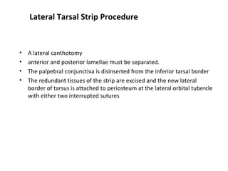 Entropion and its surgical correction | PPT