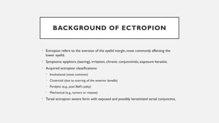 Ectropion Repair Techniques in lower eyelid.pptx