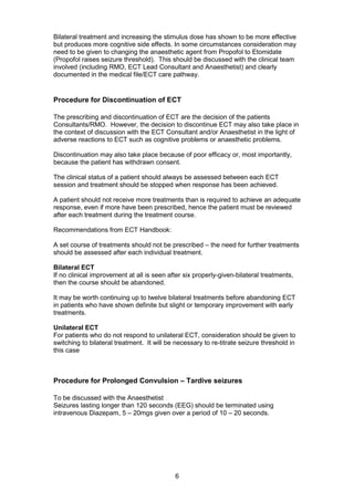 Ect stimulus dosing protocol | PDF