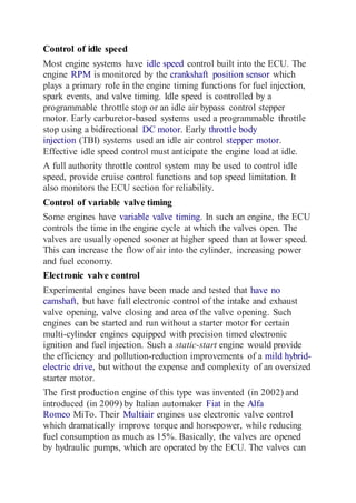 THIS PPT ON ELECTRONIC FUEL INJECTION SYSTEM | DOCX