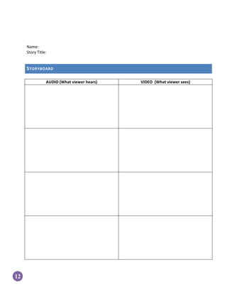 Digital Storytelling Handout | PDF