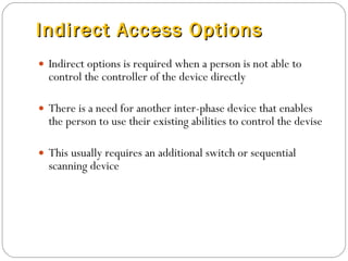 Lecture 3 - Environmental Control & Alternative Access | PPT
