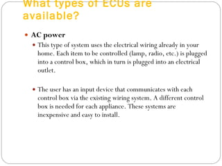 Lecture 3 - Environmental Control & Alternative Access | PPT