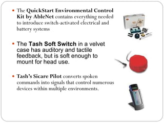 Lecture 3 - Environmental Control & Alternative Access | PPT