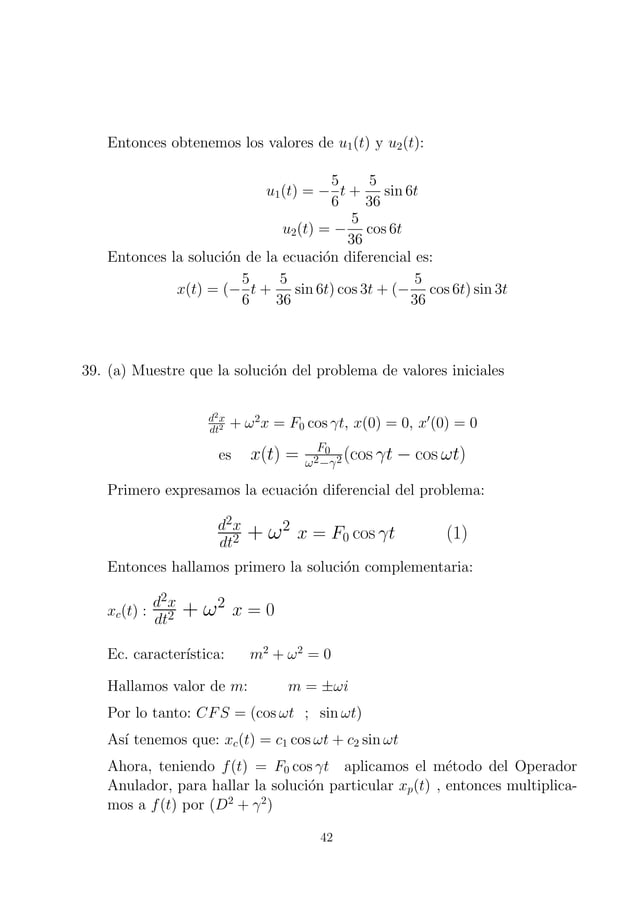 Ecuaciones Diferenciales | PDF