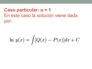 Ecuación diferencial de bernoulli | PPS