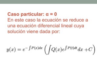 Ecuación diferencial de bernoulli | PPS