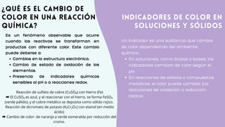 Ecuación Química Y fenómenos que evidencían cambios químicos | PDF