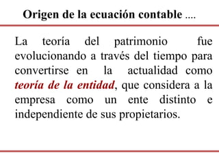 Ecuacion contable | PPT