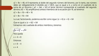 Ecuaciones de primer y segundo grado. | PPTX