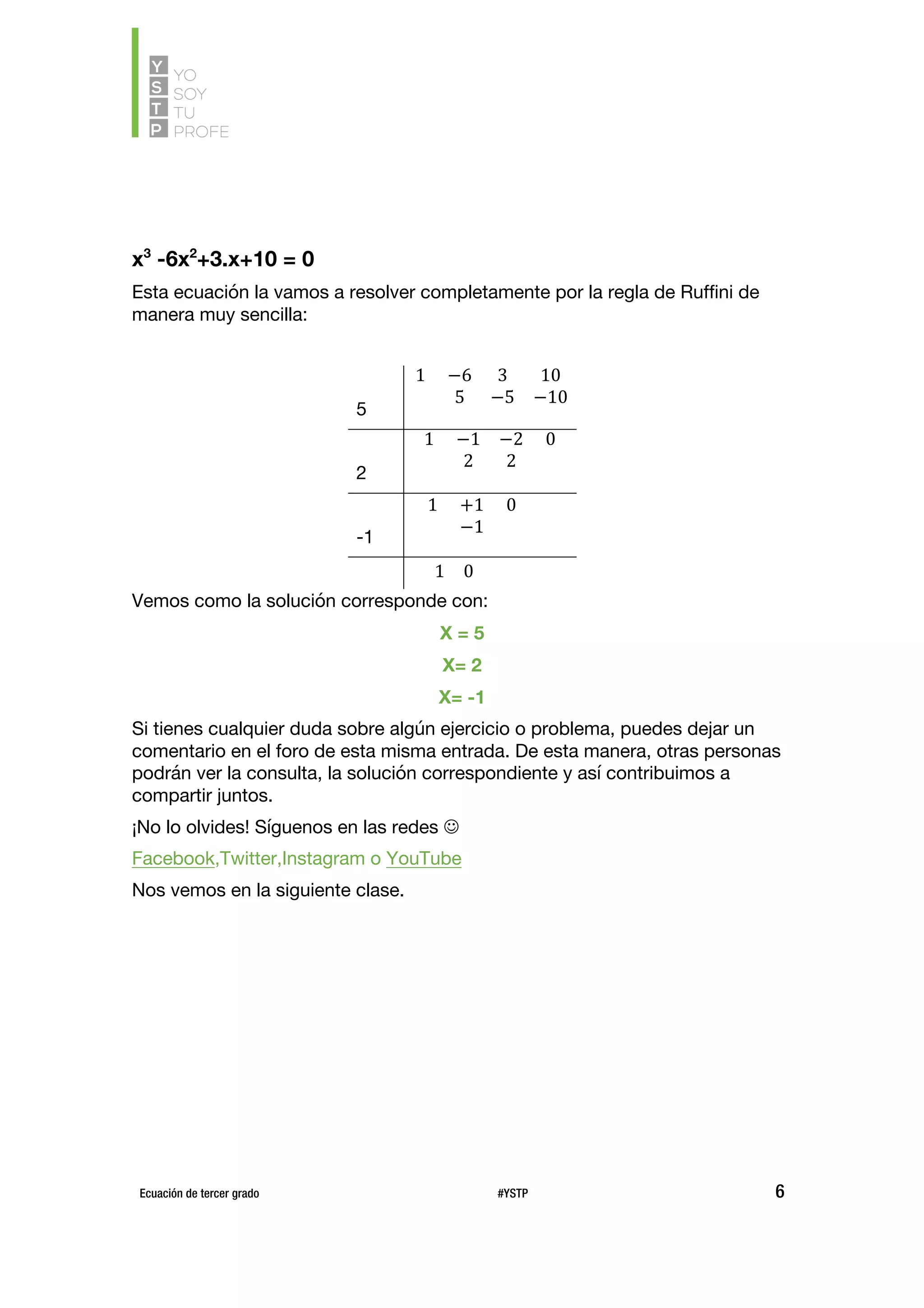 Ecuaciones 3-grado-ejercicios-resueltos | PDF