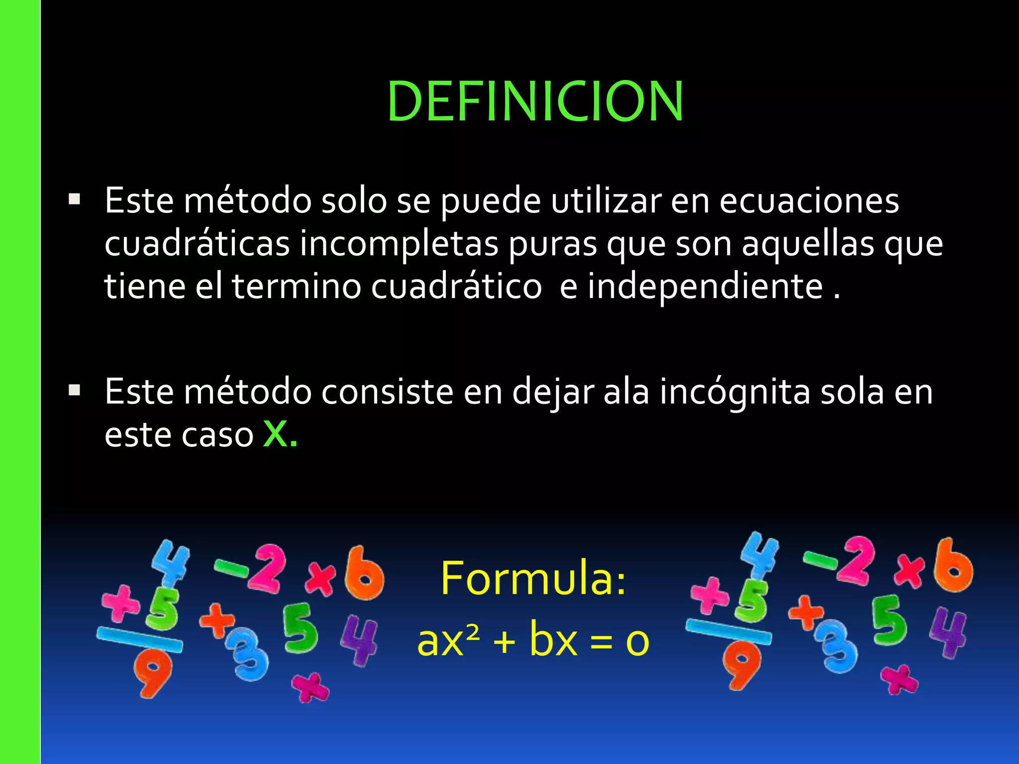 Ecuaciones cuadraticas por despeje | PPTX | Physics | Science