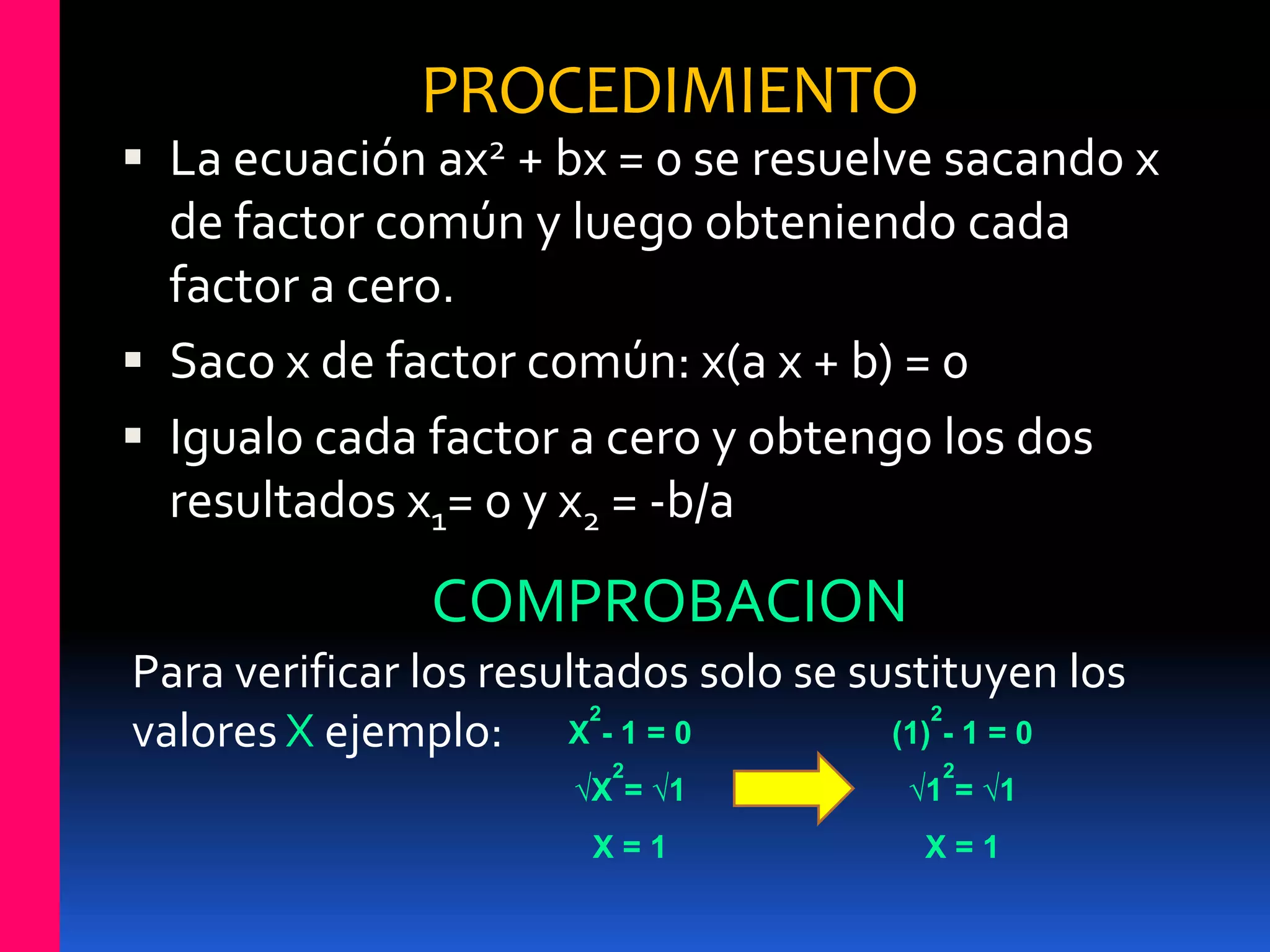 Ecuaciones cuadraticas por despeje | PPTX | Physics | Science