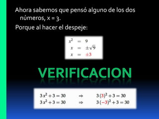 Ecuaciones cuadraticas por despeje | PPTX