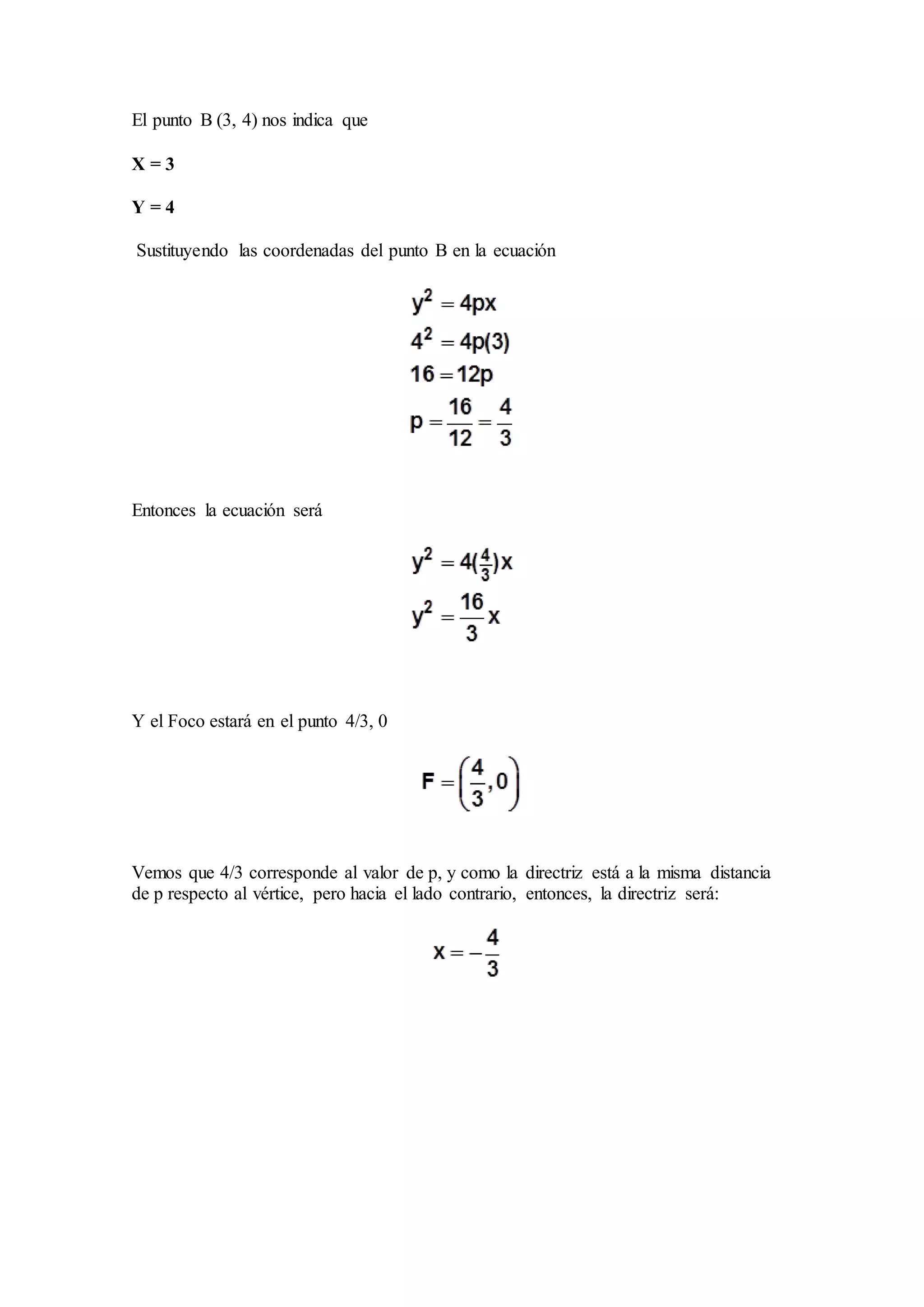 Ecuaciones de la circunferencia y parabola. | DOCX