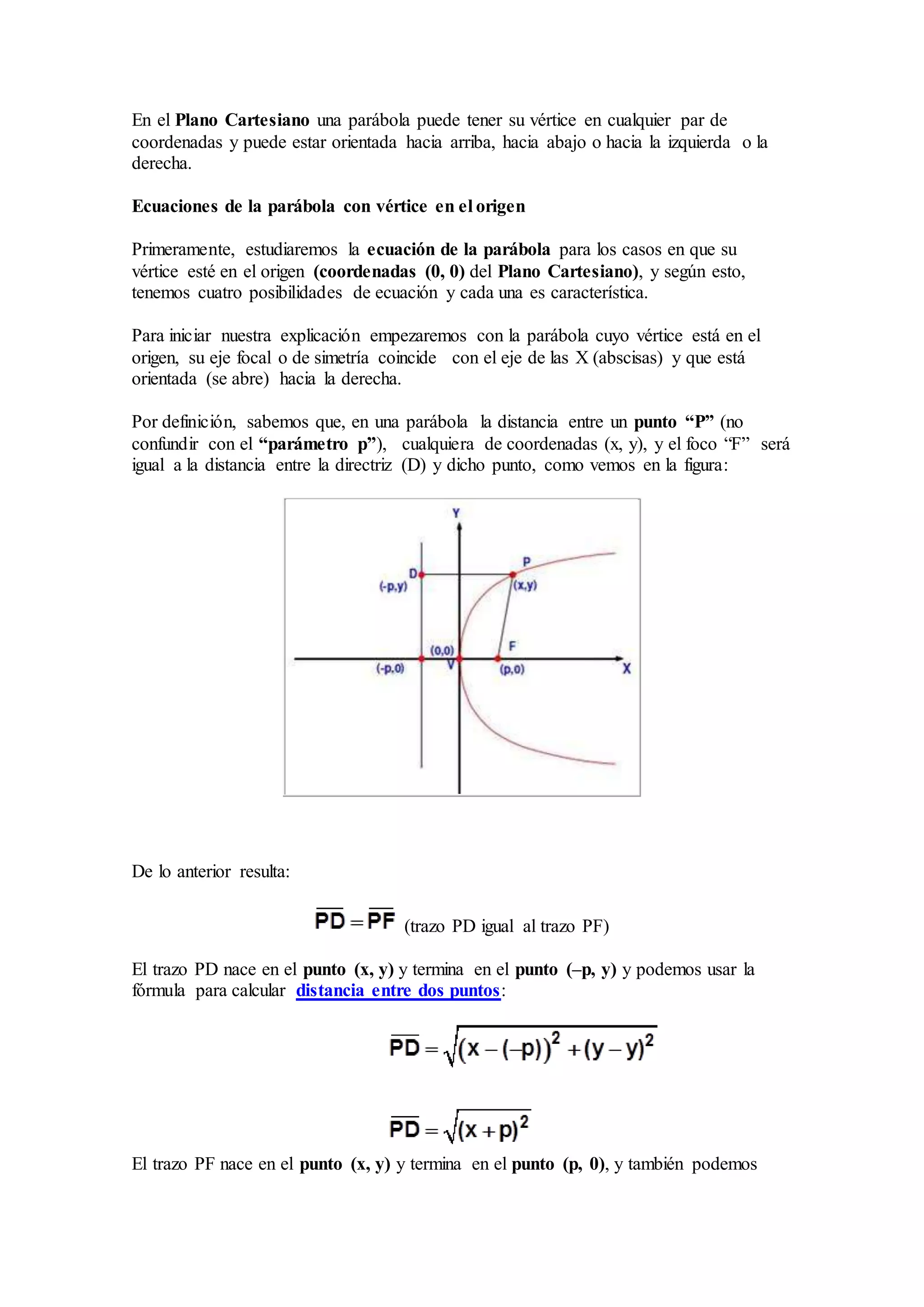 Ecuaciones de la circunferencia y parabola. | DOCX