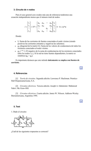 Ecuaciones de nodos | PDF