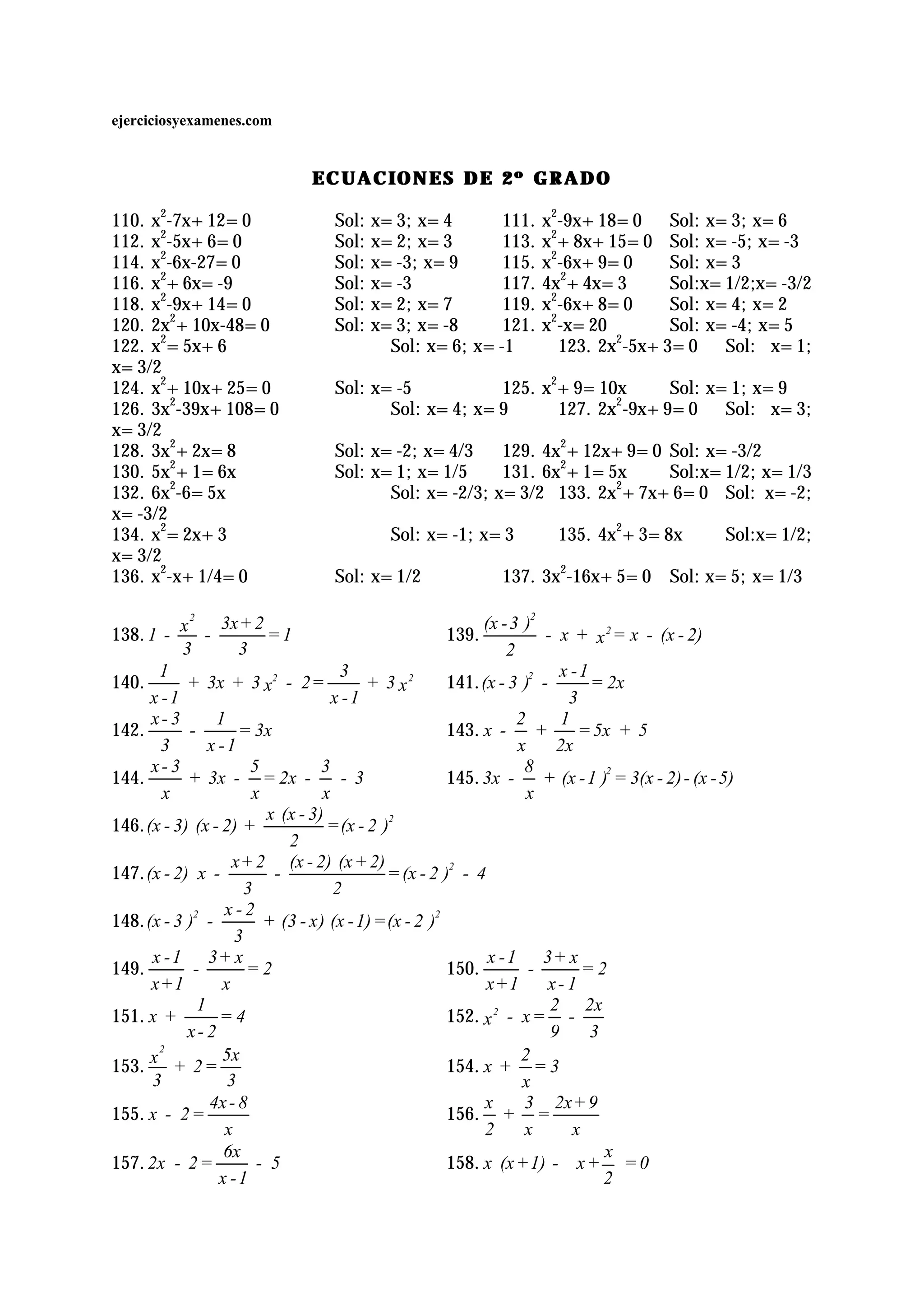 Ecuaciones de primer grado | PDF