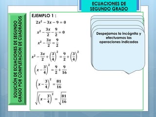 Ecuaciones de segundo grado | PDF