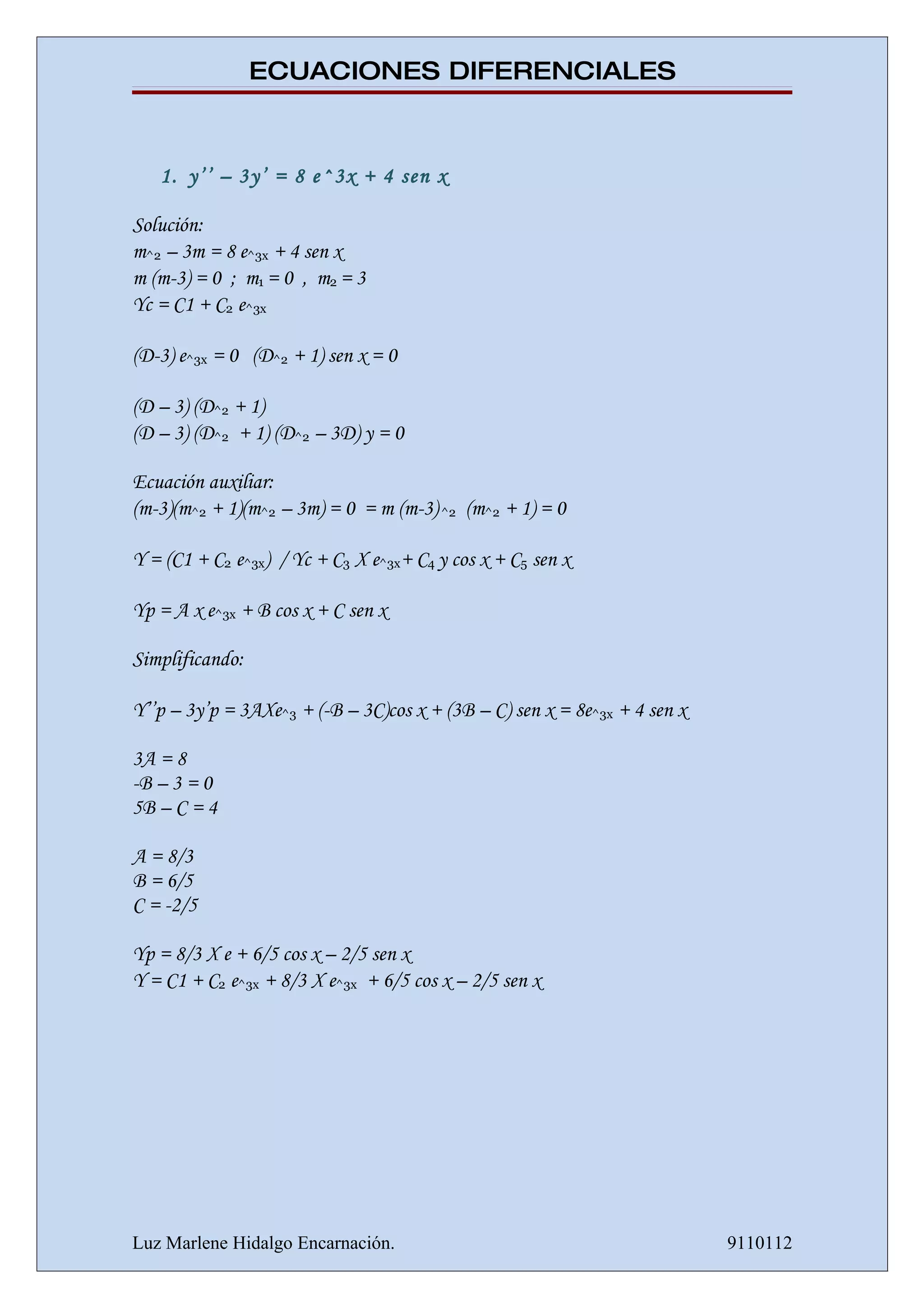 Ecuaciones Diferenciales[1] | DOC