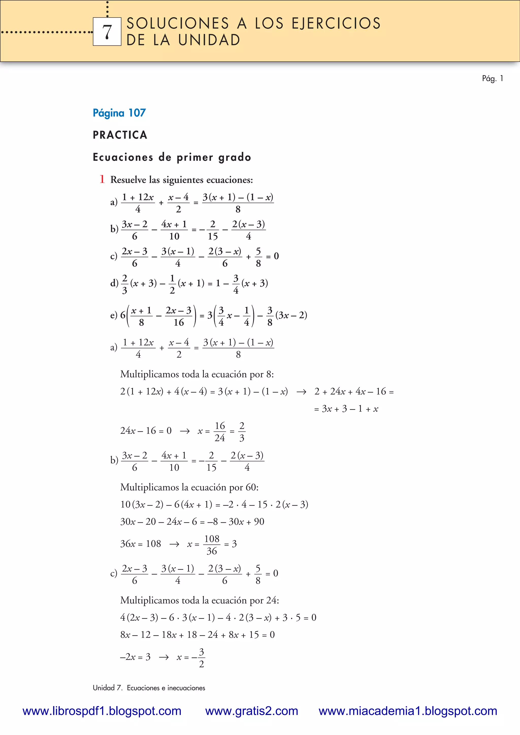 Ecuaciones e inecuaciones resueltos | PDF
