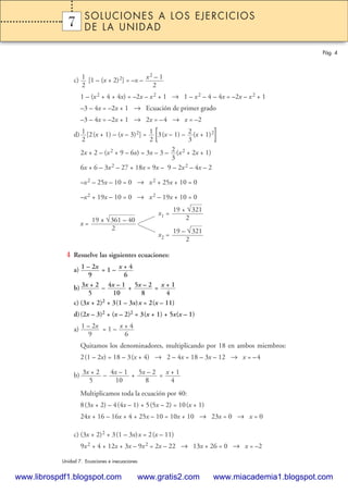 Ecuaciones e inecuaciones resueltos | PDF