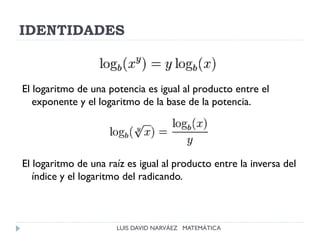 Ecuaciones exponenciales y logaritmicas | PPT