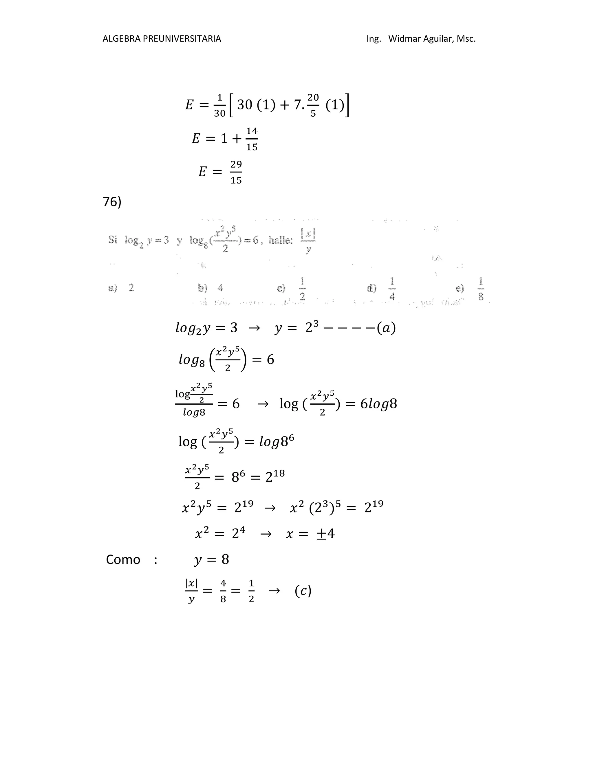 Ecuaciones logaritmicas | PDF