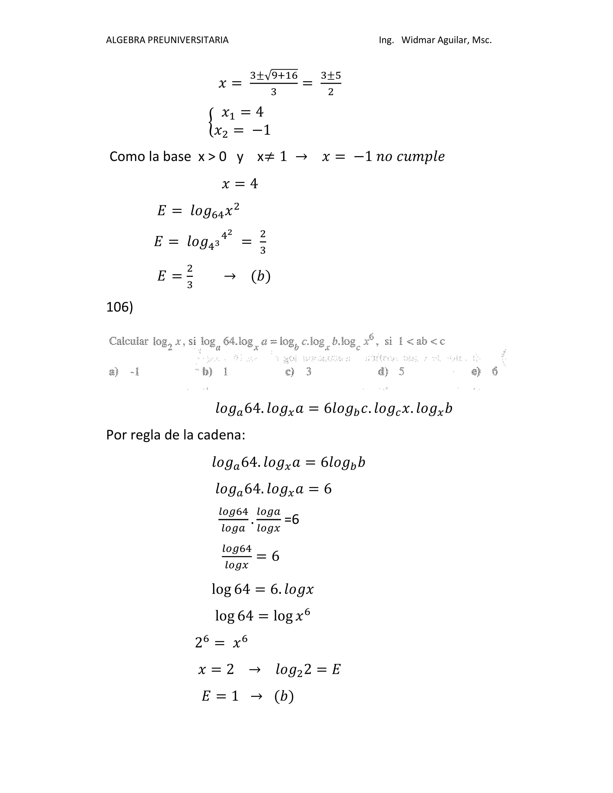Ecuaciones logaritmicas | PDF