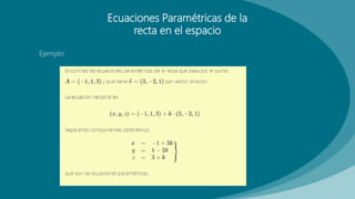 Ecuaciones parametricas | PPTX