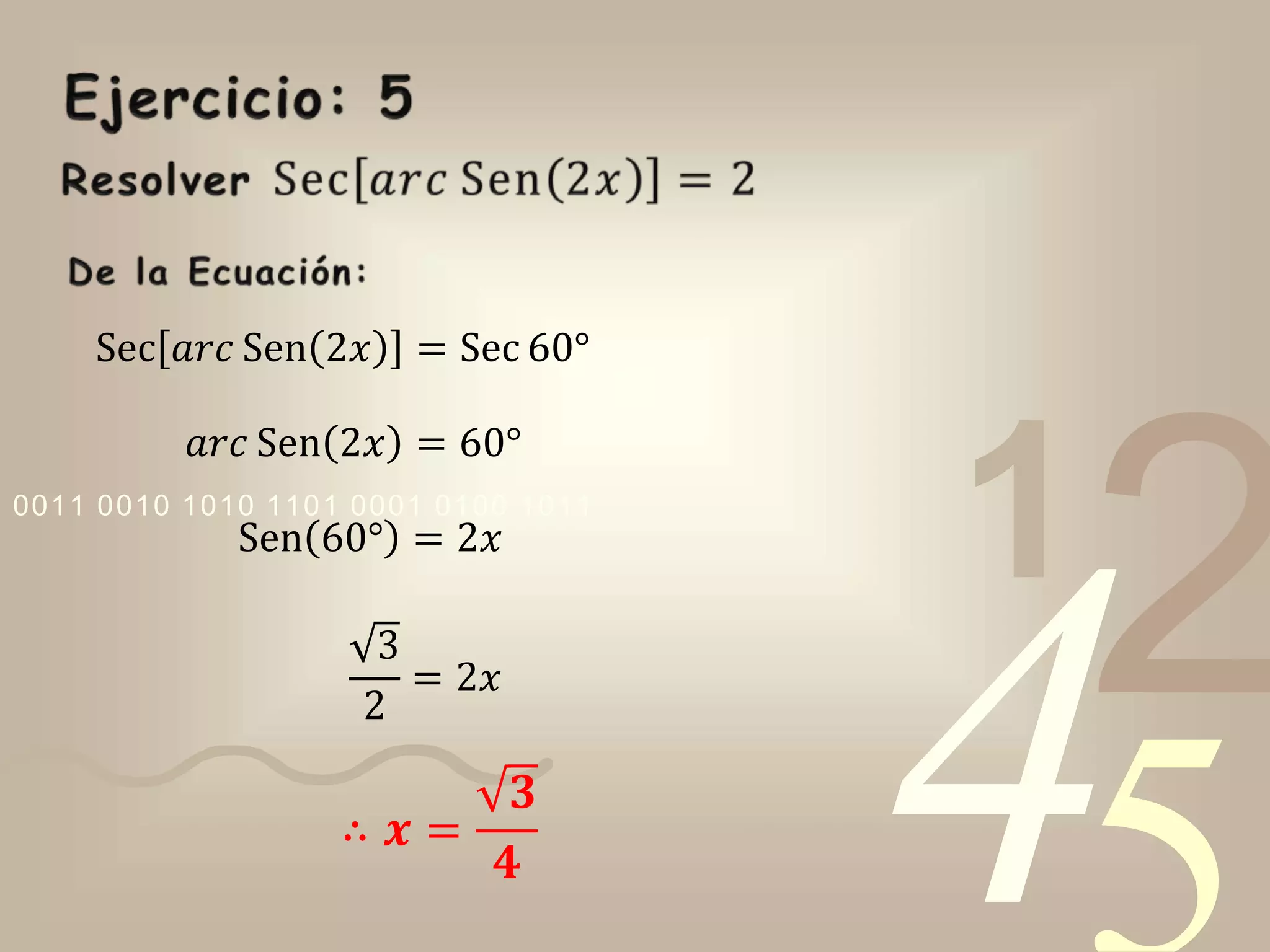 Ecuaciones trigonometricas | PPTX