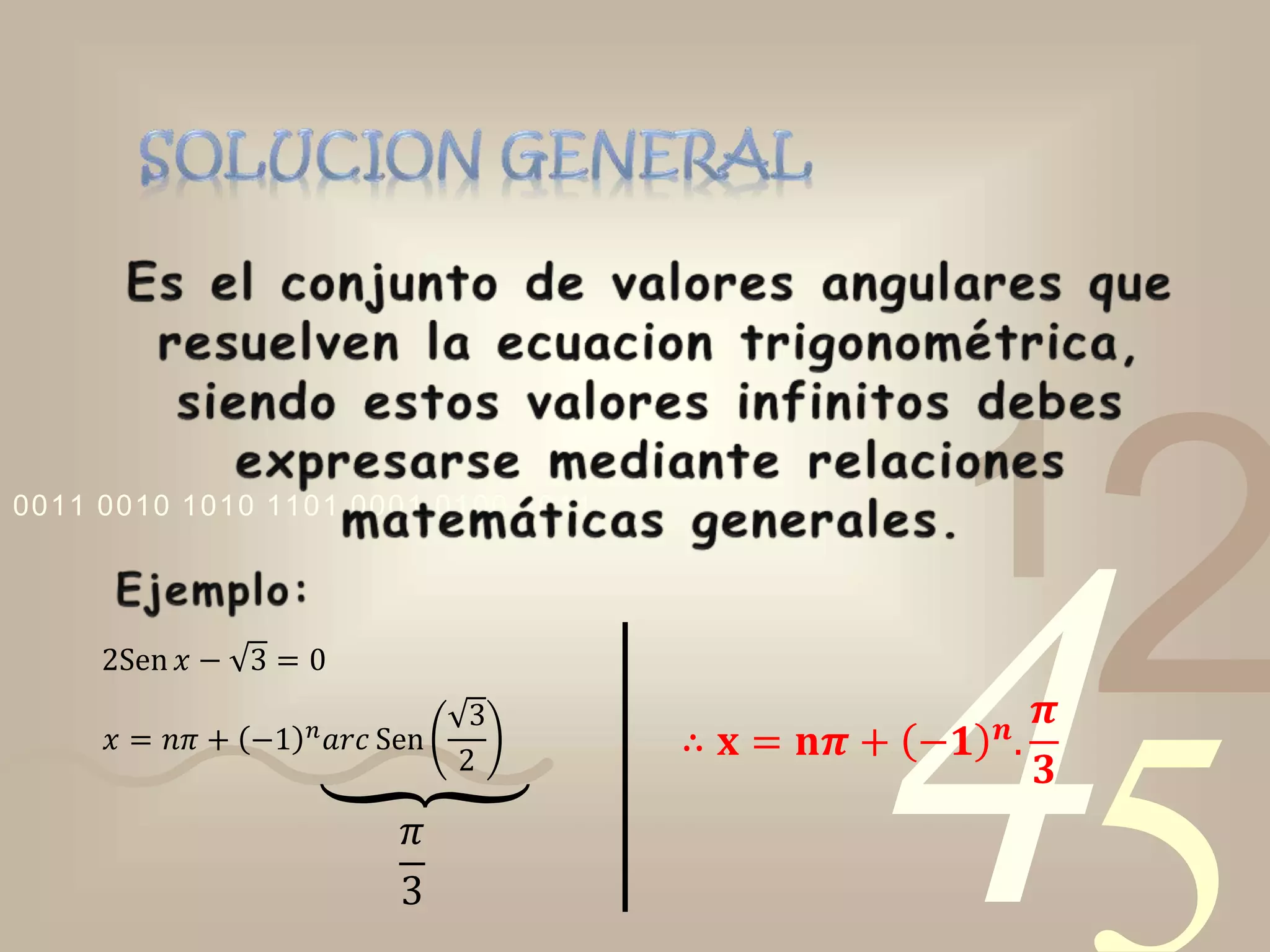 Ecuaciones trigonometricas | PPTX