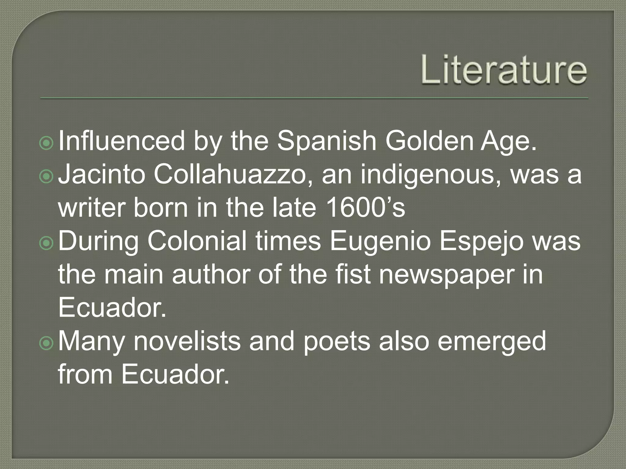 Ecuador History and Culture | PPTX
