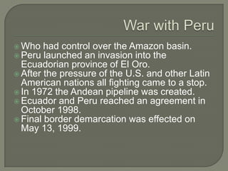 Ecuador History and Culture | PPTX