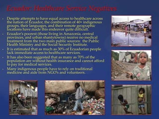 Ecuador - Nursing Considerations | PPT