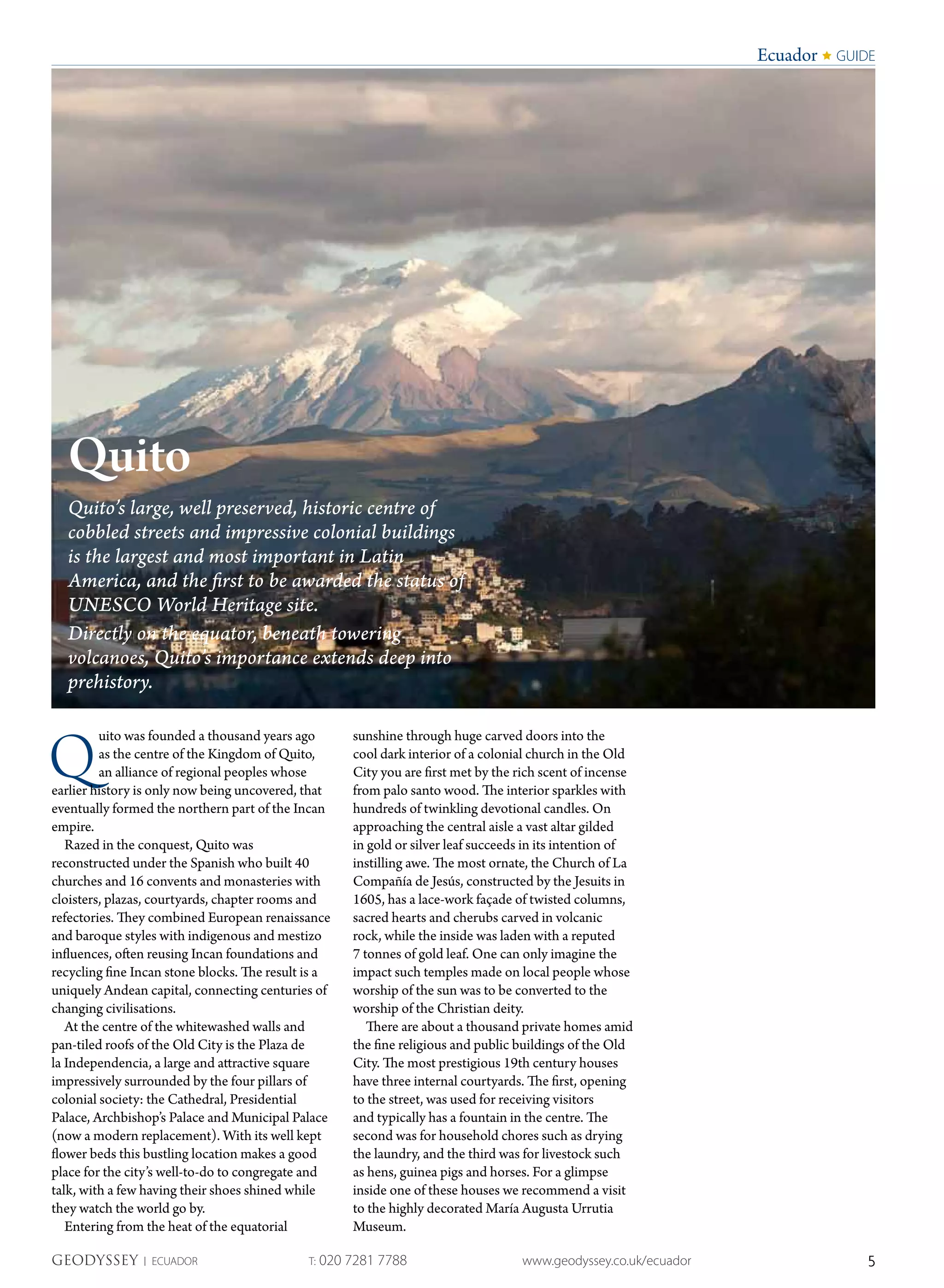 Ecuador and-galapagos-travel-guide---48pages | PDF | South America ...