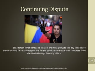 Chevron vs Ecuador | PPTX