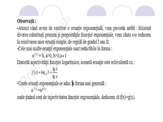 Ecuaţii exponenţiale | PPT