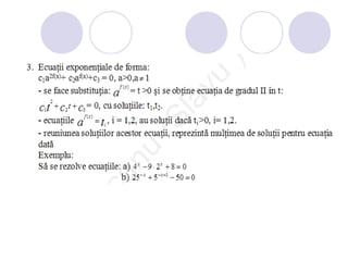 Ecuaţii exponenţiale | PPT