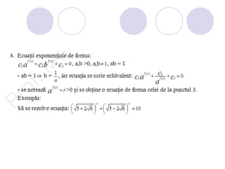 Ecuaţii exponenţiale | PPT