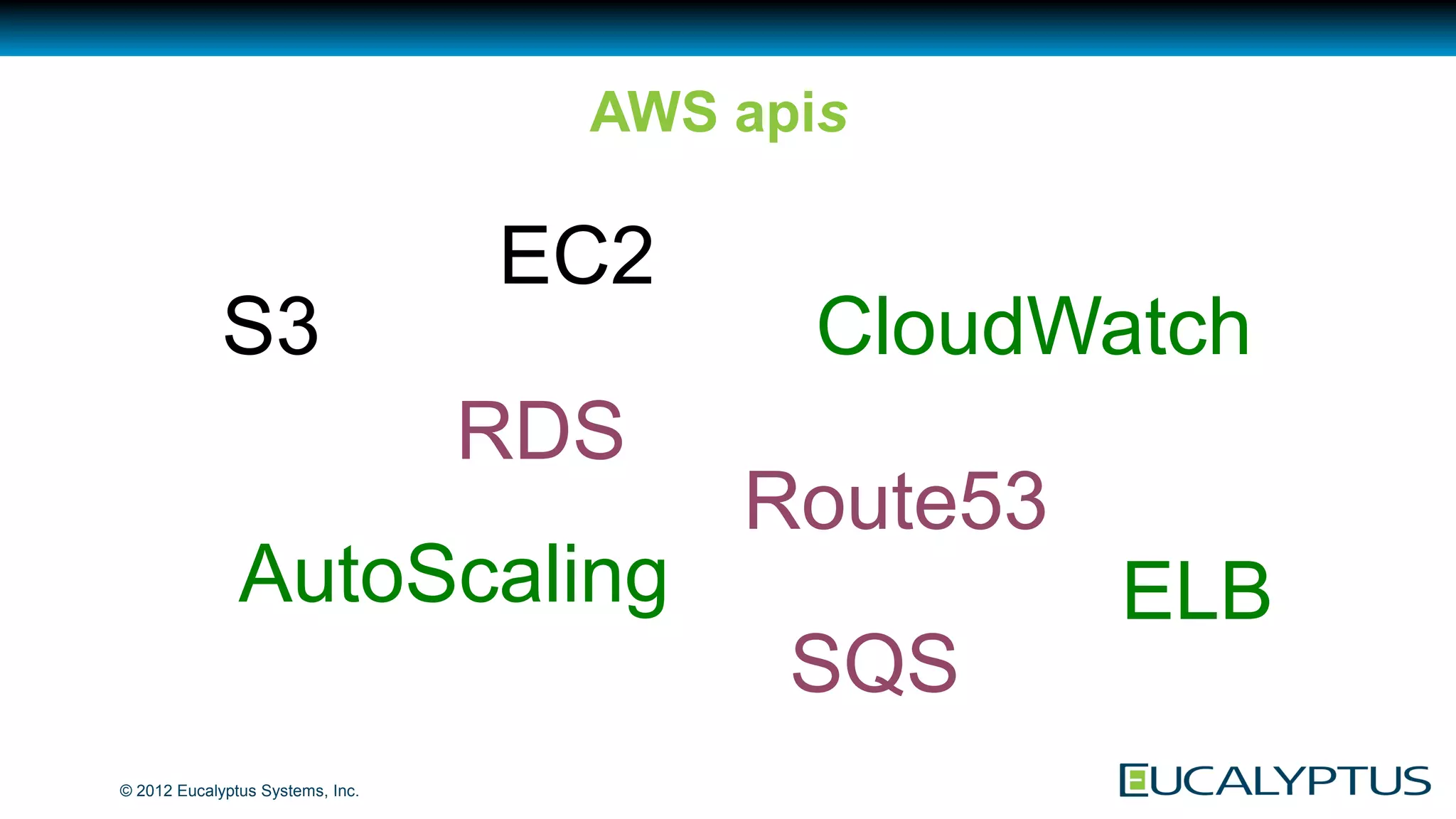 Eucalyptus - Open Source Infrastructure-as-a-Service | ODP | Cloud Computing | Internet