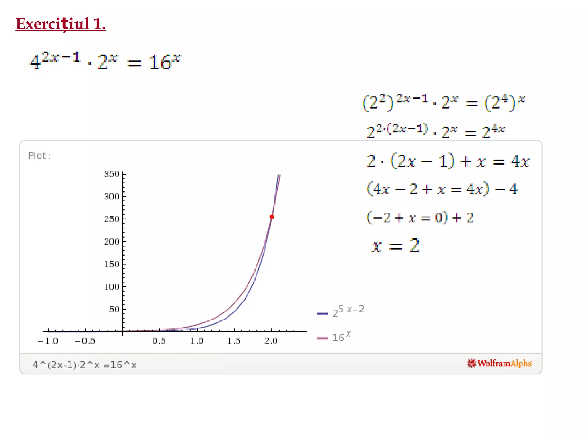 Ecuatii exponentiale | PPT