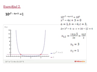 Ecuatii exponentiale | PPT