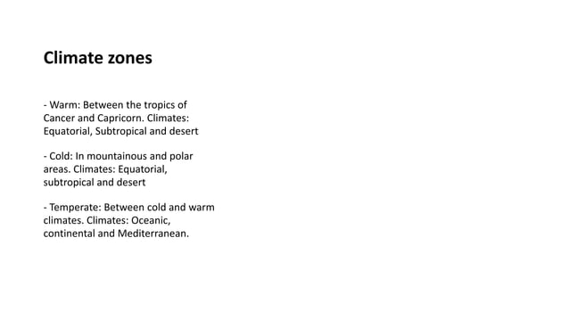 Ecuatorial climate | PPTX | Geography | Science